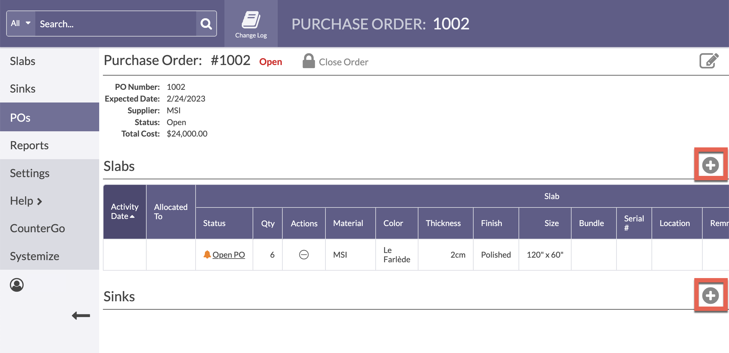Add Products To An Existing Purchase Order